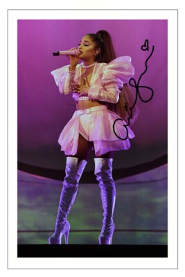 ARIANA GRANDE Signed Autograph PHOTO Fan Gift Signature Print THANK YOU ...