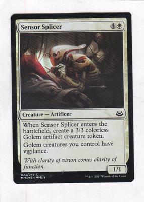 MTG: Modern Masters 2017: FOIL: Sensor Splicer | eBay