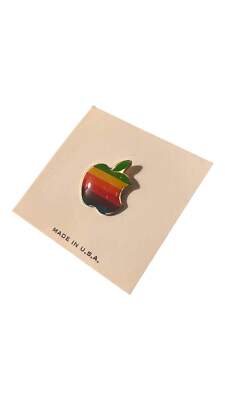 VTG Early 90s Apple Logo Hat Pin | eBay