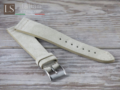 18 20 22 Genuine Italian Suede Leather LS VINTAGE COUNTRY Watch Strap ...