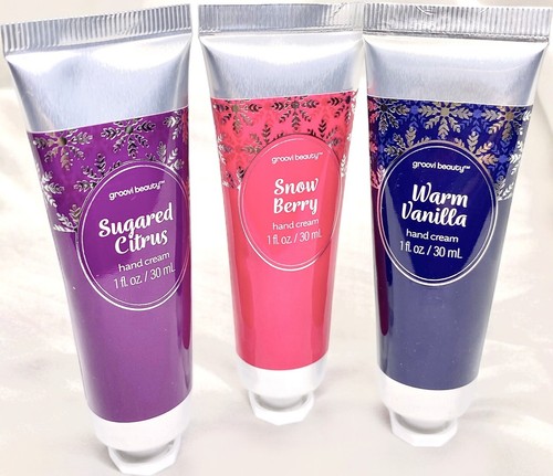Hand Creams - Snow Berry, Warm Vanilla, Sugared Citrus 1 fl oz Each Set ...