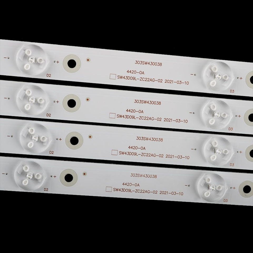 LED Backlight strips(8)For LG 43 TV 43UJ620V 43UJ6200 43UJ630V 43UJ6300 ...