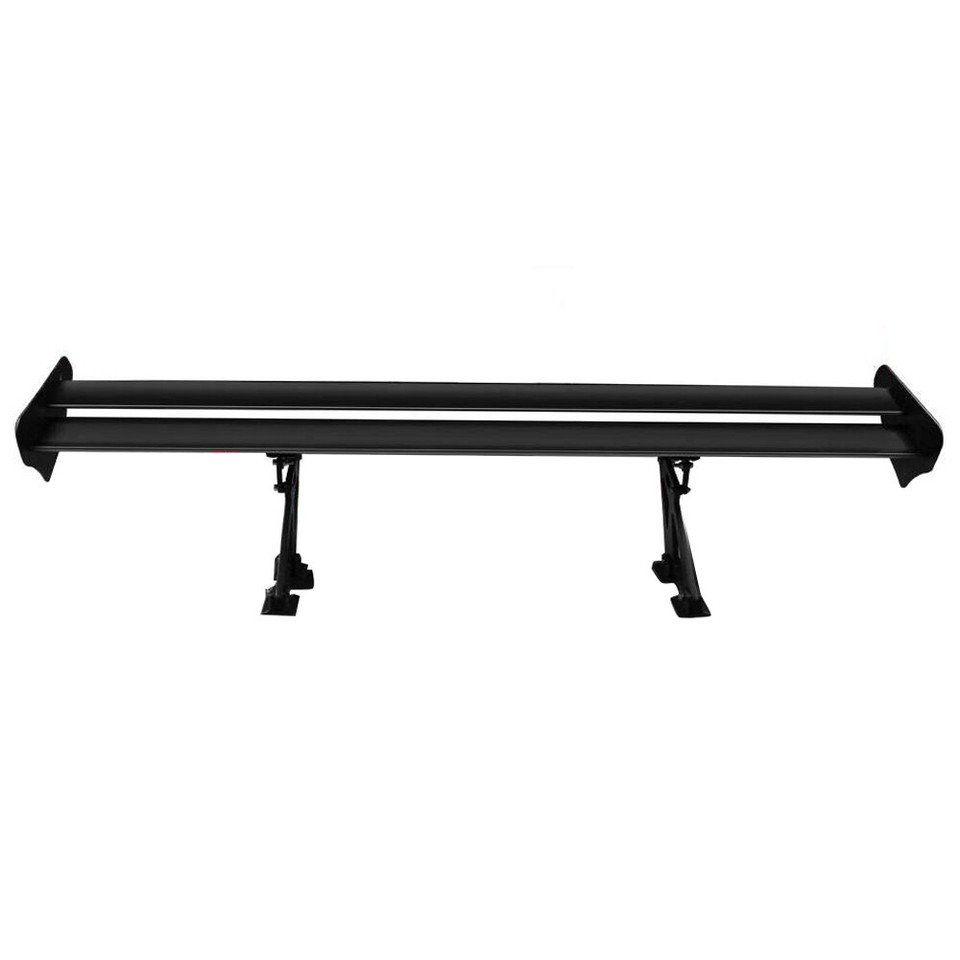 Universal 53" Adjustable GT Wing Double Deck Rear Spoiler Aluminum ...