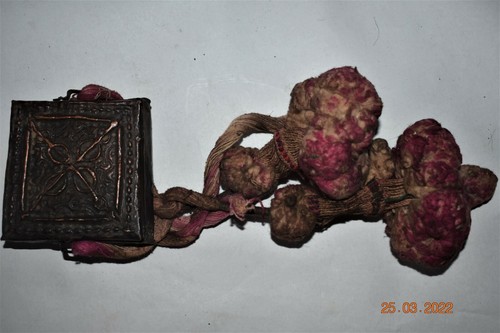 WOW! NEPAL middle hills SHAMAN offering gau box, copper, 14" PROV 1900S ...