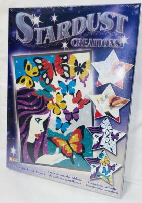 Stardust Creations Butterfly Girl Picture Kit Glitter By Numbers | eBay UK