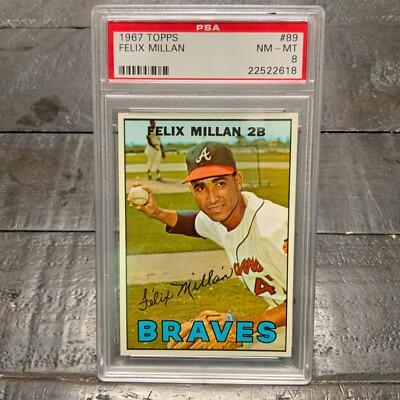 1967 Topps Felix Millan #89 *Braves* PSA 8 NM-MT | eBay
