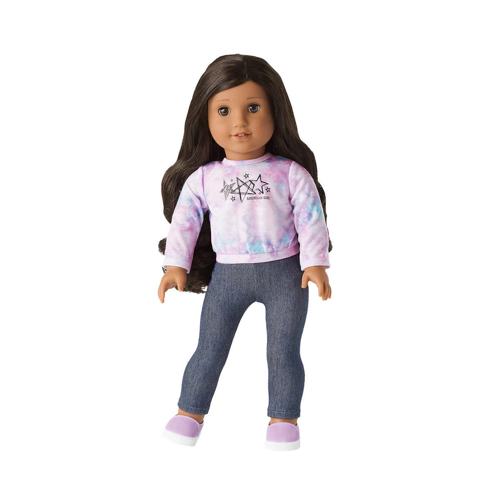 NIB American Girl Truly Me #82 18" Doll School Day to Soccer Play set ...
