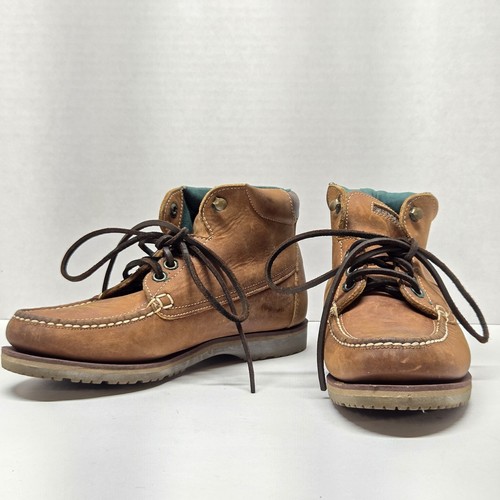 Sebago Docksides Ankle Boots Mens 6 Wide Brown Leather Chukka Lace Up ...