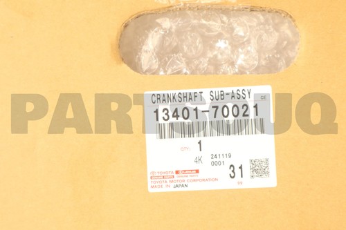 1340170021 Genuine Toyota CRANKSHAFT SUB-ASSY 13401-70021 | eBay