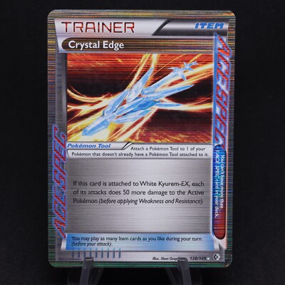 Crystal Edge 138/149 B&W Boundaries Crossed Ace Spec Trainer Pokemon ...