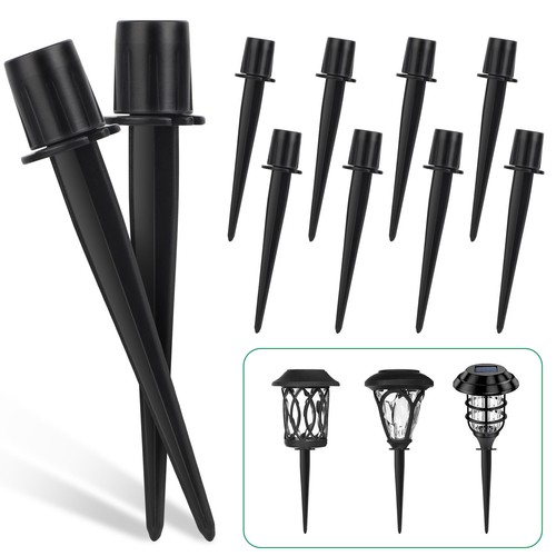 10pcs Path Light Replacement Stakes Solar Light Ground Spikes for ...