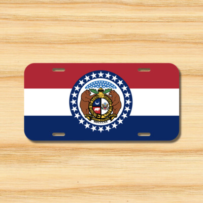 Missouri State Flag License Plate Vehicle Auto Tag St. Louis MO FREE ...
