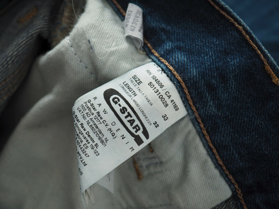 G-STAR RAW DENIM Men's Blue Jeans Size W33/L32 | eBay