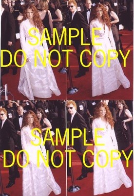 #dd1305 5 CANDID PHOTOS beautiful Debra Messing PRETTY IN WHITE!! | eBay