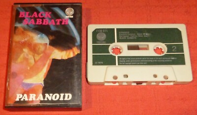 BLACK SABBATH-UK 2ND ISSUE CASSETTE TAPE - PARANOID - SIDE 2 LABEL ON BOTH SIDES | eBay UK