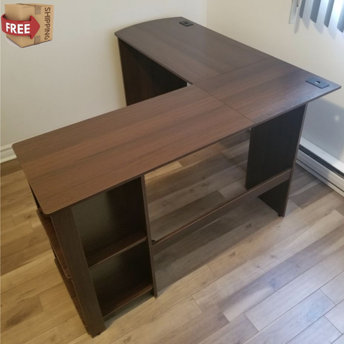 51 Inch L-Shaped Computer Corner Desk for Home Office Workstation ...