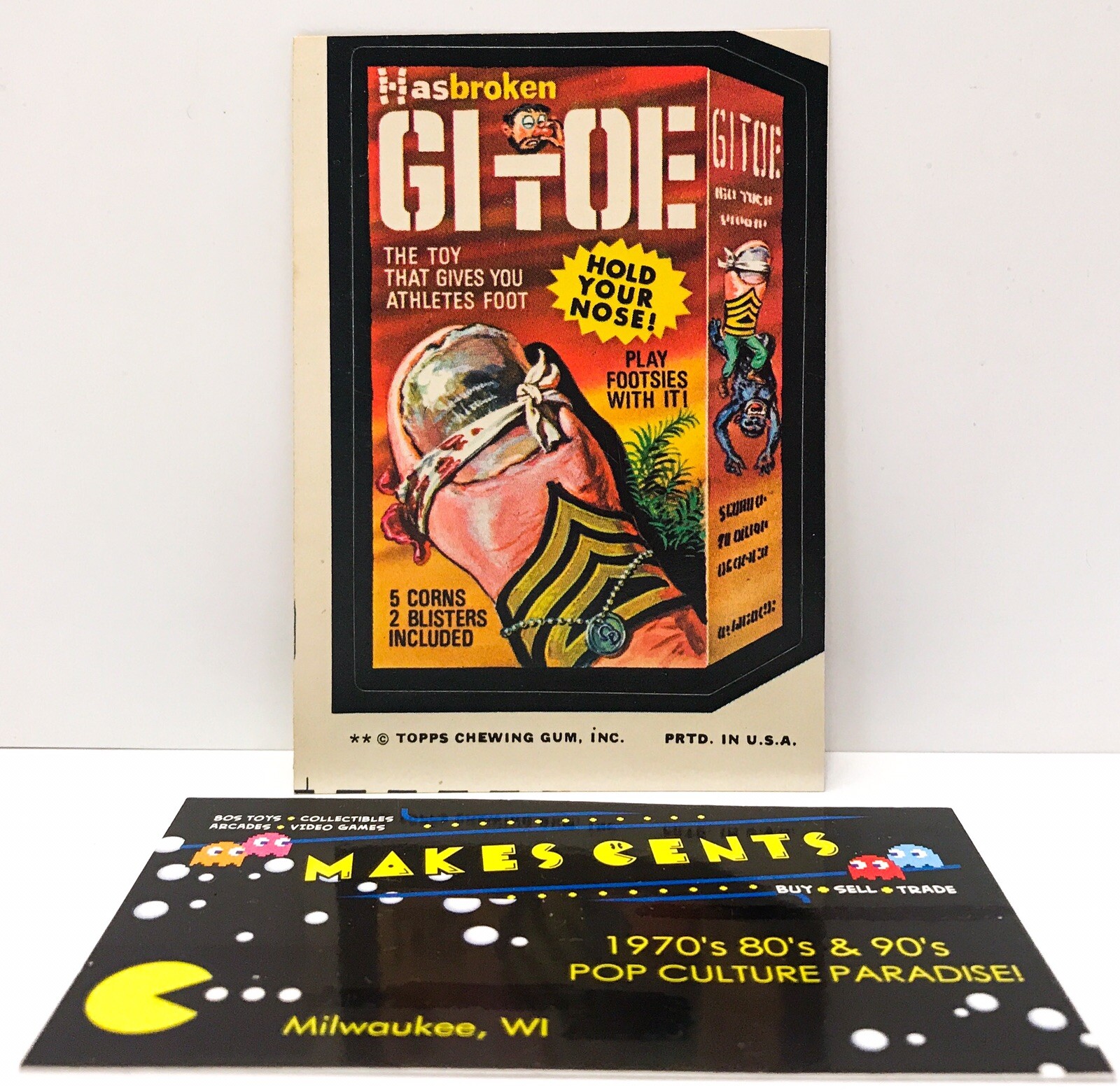 1974 Original Wacky Packages Packs Series 9th GI Toe - G.I. Joe Parody ...