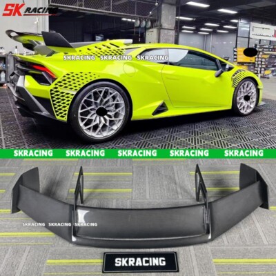For Lamborghini Huracan STO Dry Carbon Fiber Rear Trunk Spoiler Wing ...