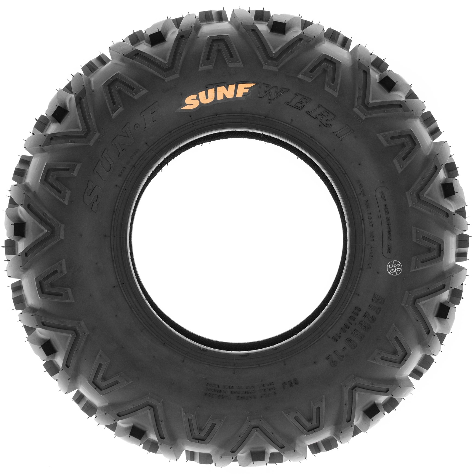 SunF ATV UTV Tires 26x9-12 Front & 26x11-12 Rear Tires 6PR A051 26x9x12 ...