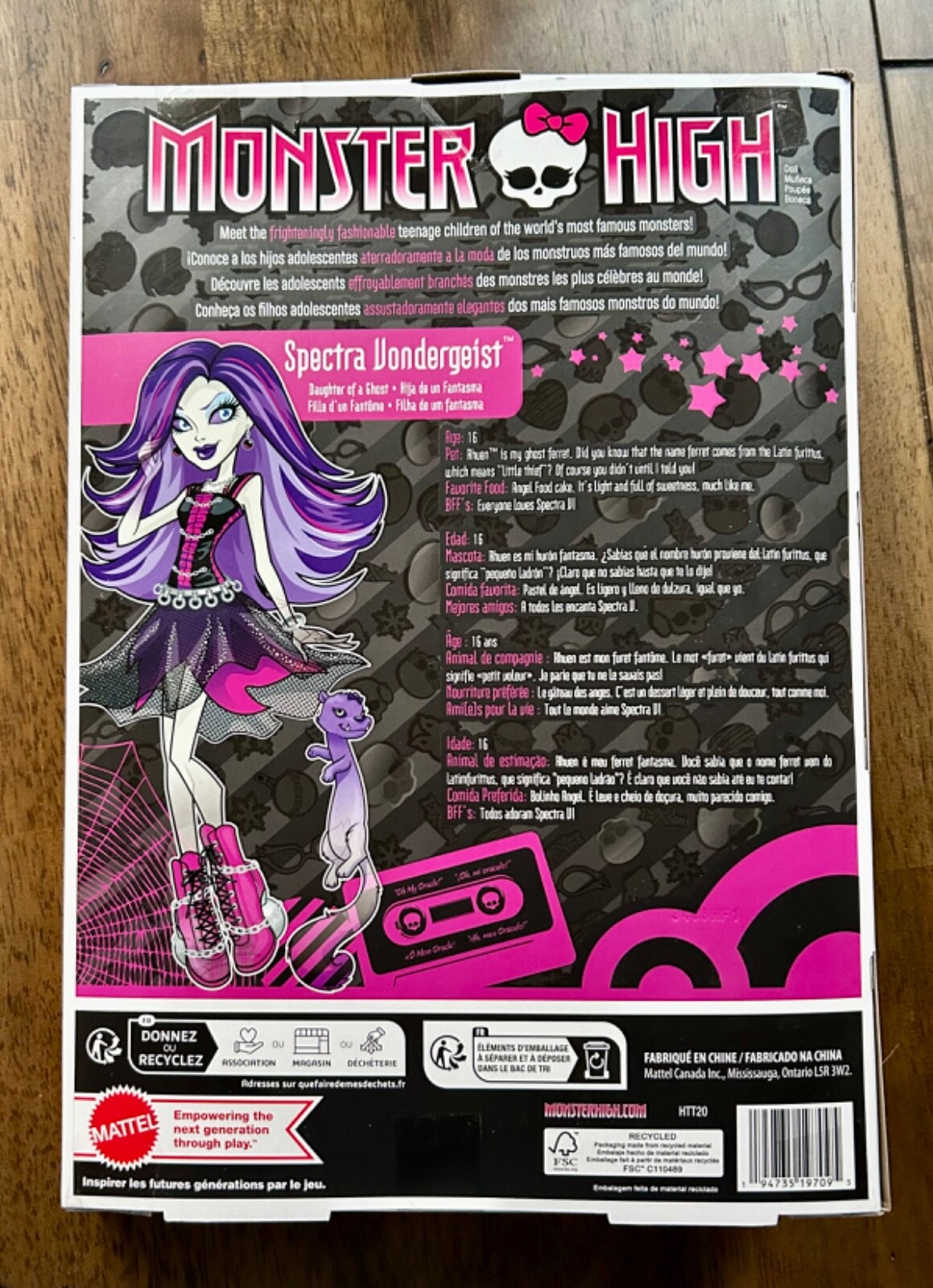 Monster High Booriginal Creeproduction Spectra Vondergeist Doll