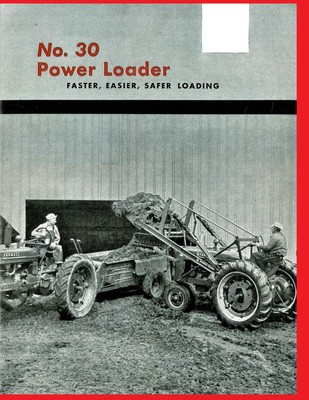 IH Farmall Tractor H M No. 30 Power Loader Front End Manure Hay ...