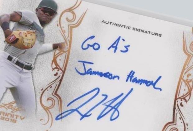 2018 Leaf Trinity - Signatures Jameson Hannah #A-JH1 (AU, RC) for sale ...