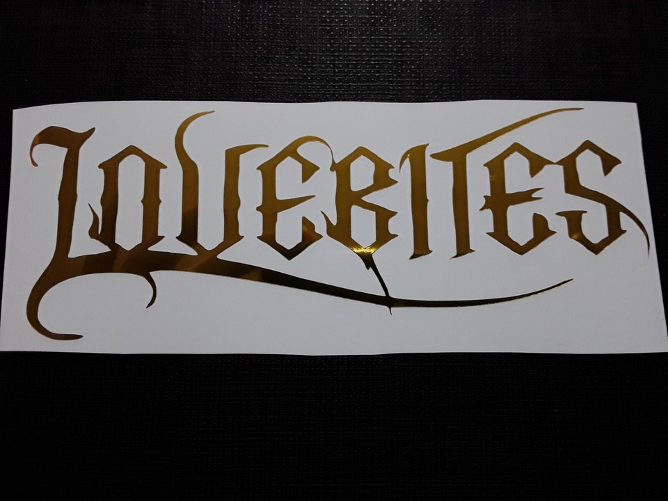 Lovebites Band Logo J-Rock Sticker Vinyl Decal Waterproof! Gold ...