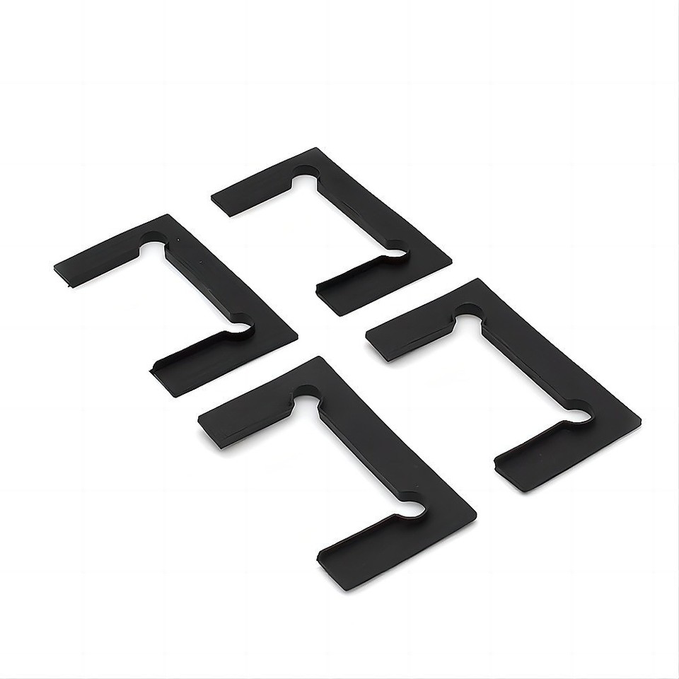 110x90cm Corner Frameless Shower Screen with Gunmetal Wall U-Brackets ...