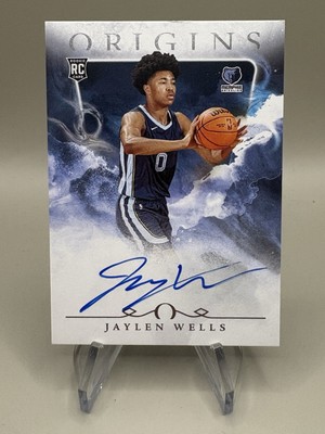 2024 Panini Origins Jaylen Wells Rookie On-Card Auto Rc Memphis ...