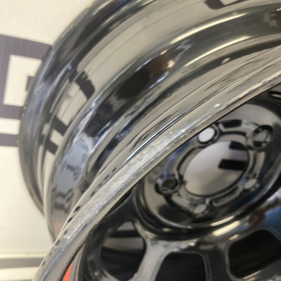 2 Basset Racing DOT-Approved Black Powdercoat Street Legal Wheels 57RF2 ...