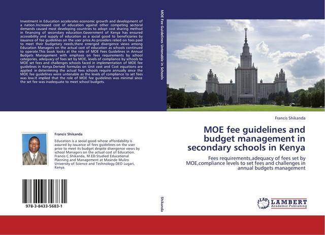 Moe Fee Guidelines And Budget Management in Secondary Schools in Kenya ...