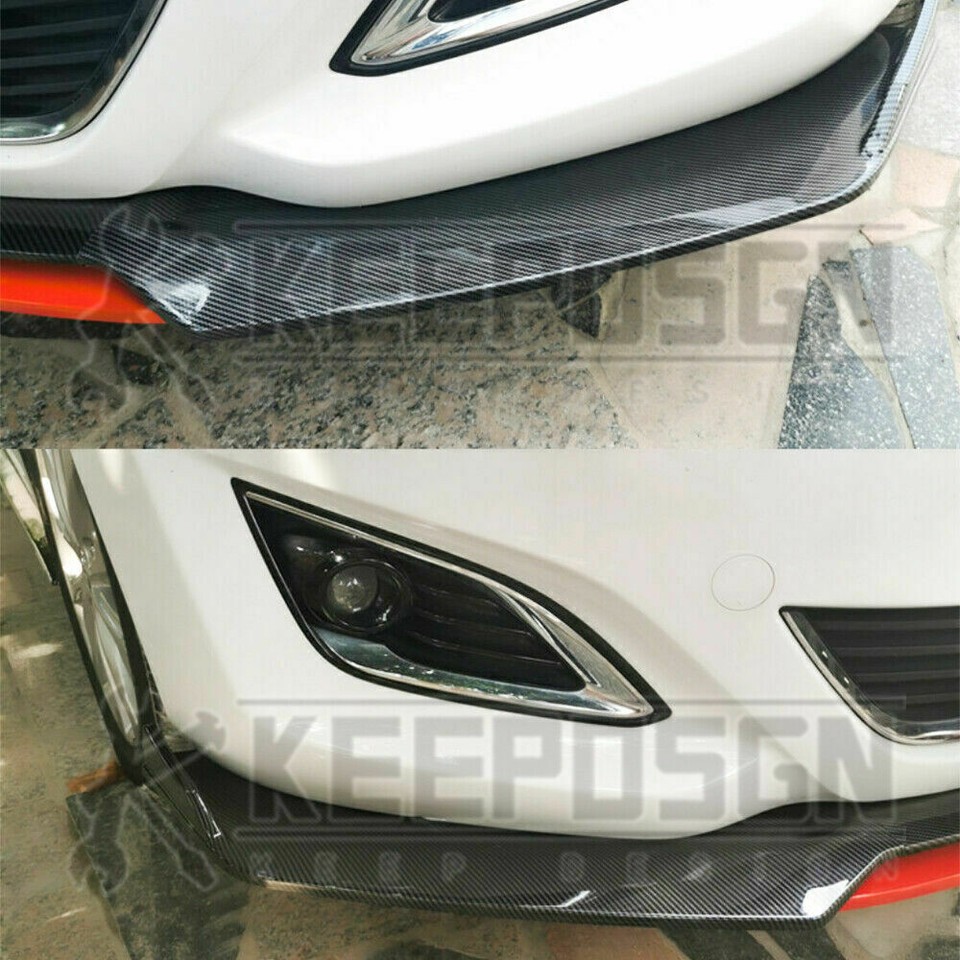 CARBON FIBER Body Kit Front Bumper Lip Splitter Spoiler for Subaru ...