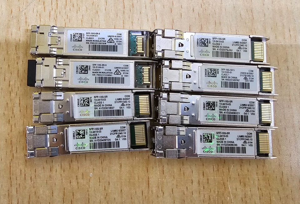Cisco 10GBASE-SR SFP+ Module for MMF - Silver SFP-10G-SR Worldwide Fast ...
