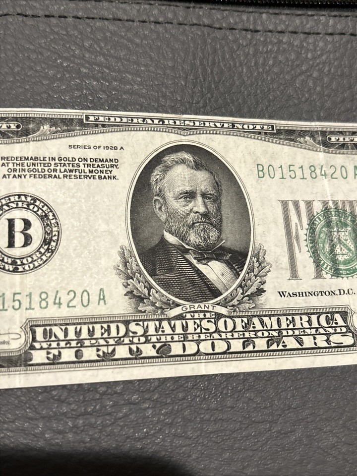 1928-A $50 FRN New York -Gold Demand Note | eBay