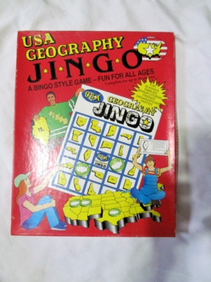 Jingo USA Geography Vintage 1995 Bingo Style Game Ages 8+ Up | eBay