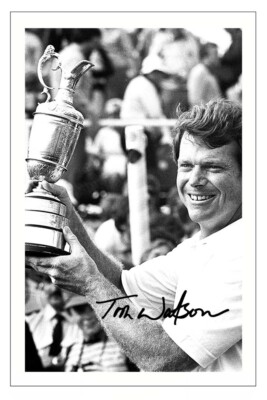 TOM WATSON Signed Autograph PHOTO Fan Gift Signature Print GOLF The ...