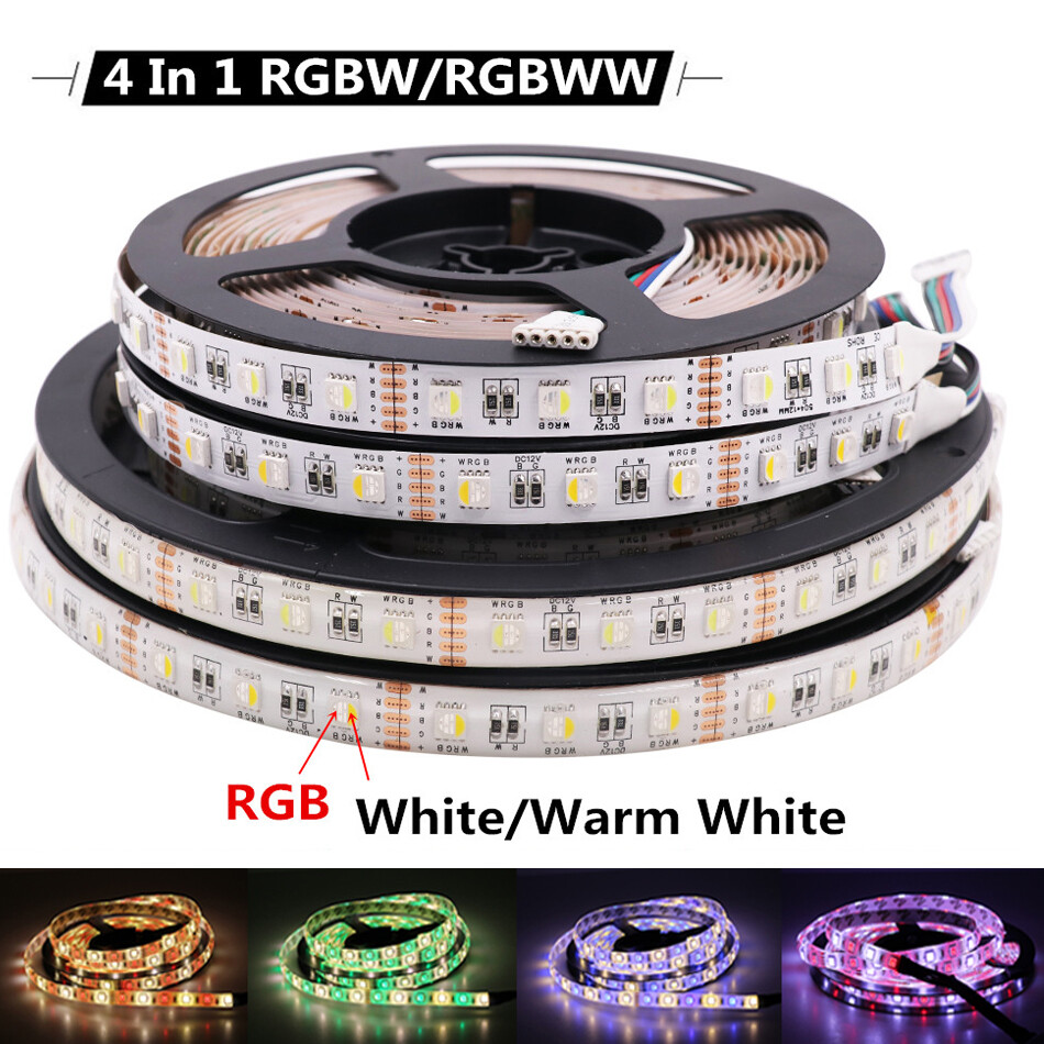 5m 5050 RGB LED Strip light RGBW RGB CCT White 5in1 4in1 chip 12V 24V ...