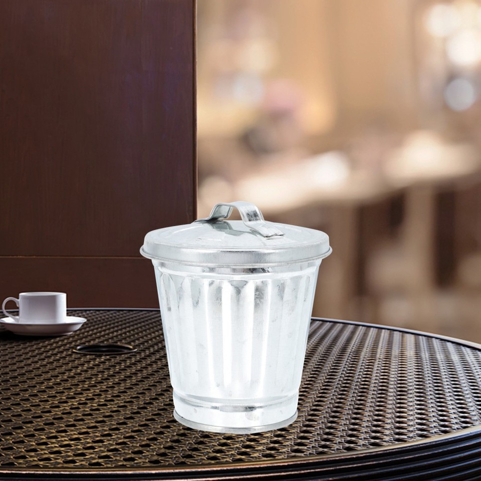 2 Pcs Rubbish Bin Kitchen Mini Trash Container Small Cans for Bedrooms ...