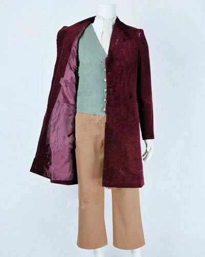 The Hobbit Cosplay Bilbo Baggins Costume Uniform Long Coat Whole Set ...