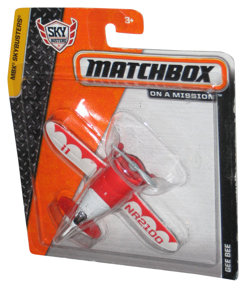 Matchbox MBX Skybusters (2013) Red & White Gee Bee Toy Airplane | eBay