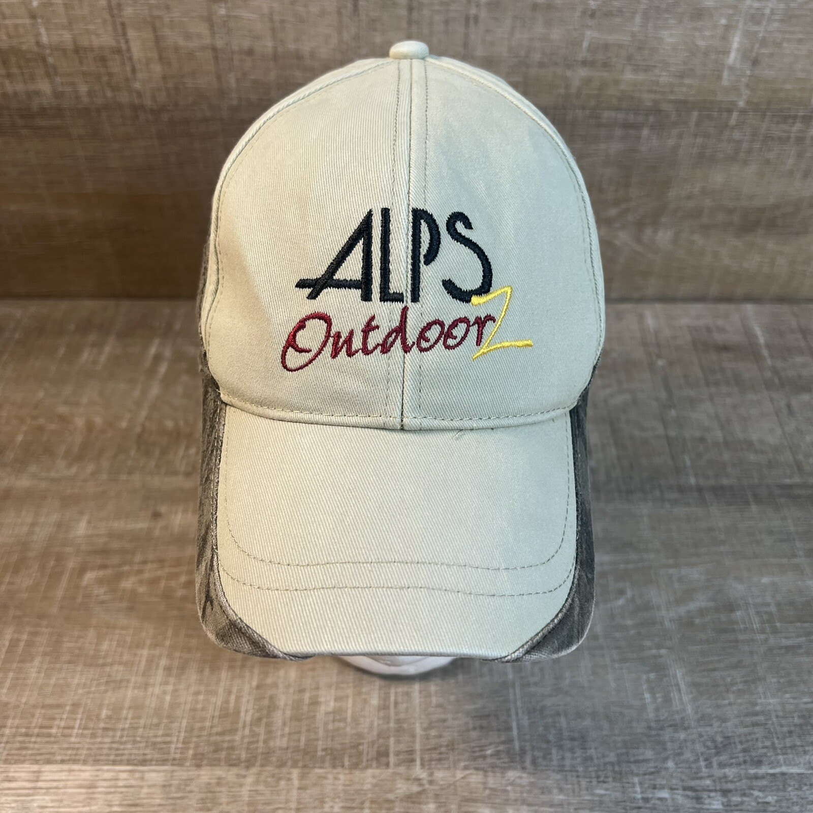 Alps Outdoorz Adjustable Tan Camo Mesh Side Strapback… - Gem