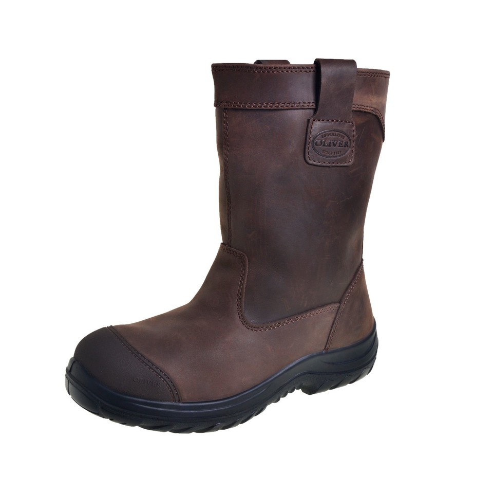 Oliver 34692 Steel Toe Safety Work Boots, Pull On Riggers & Mining ...