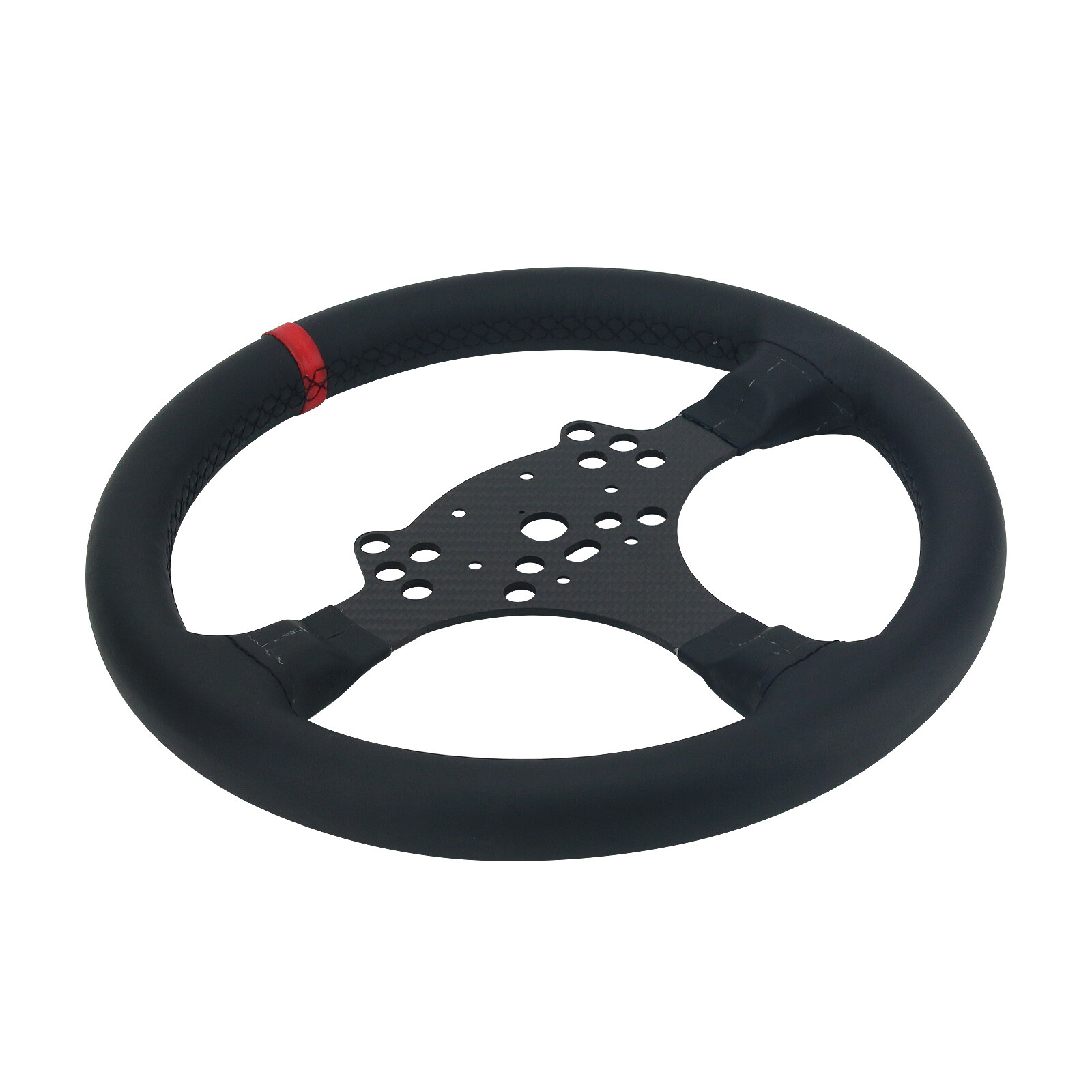 SIMPUSH 13 Inch MOD Steering Wheel Modification Wrapped with Cowhide ...