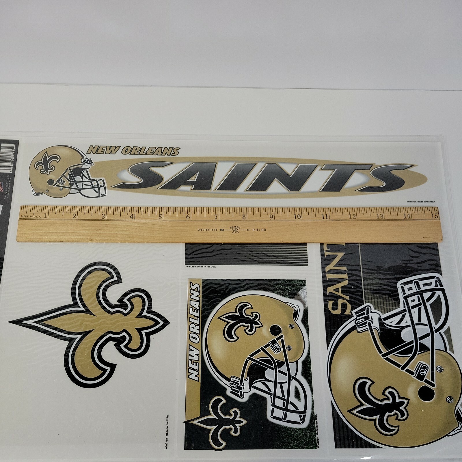New Orleans Saints NFL 11x17 Multi Use Ultra Decals Set 5 Sticker Car ...