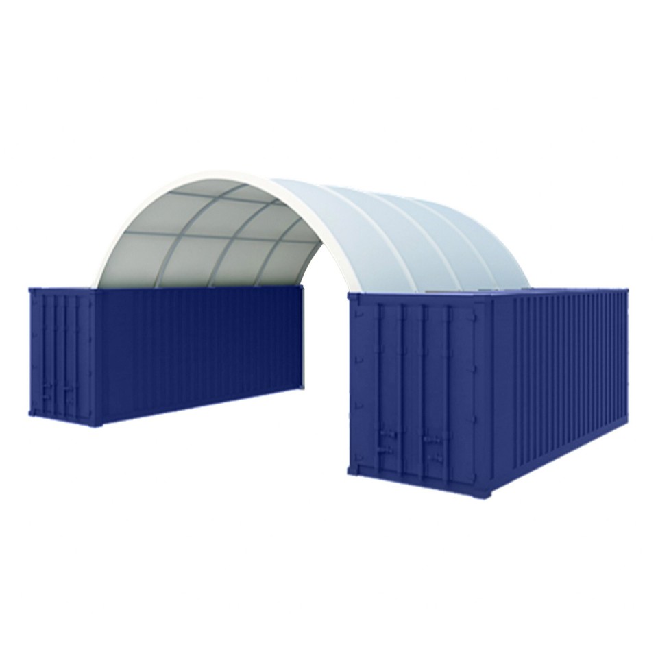 20*20ft 20*40ft Shipping Container Canopy Canvas Fabric Building w/o ...