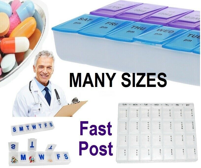 7days PILL BOX organizer weekly storage medicine tablet dispenser ...