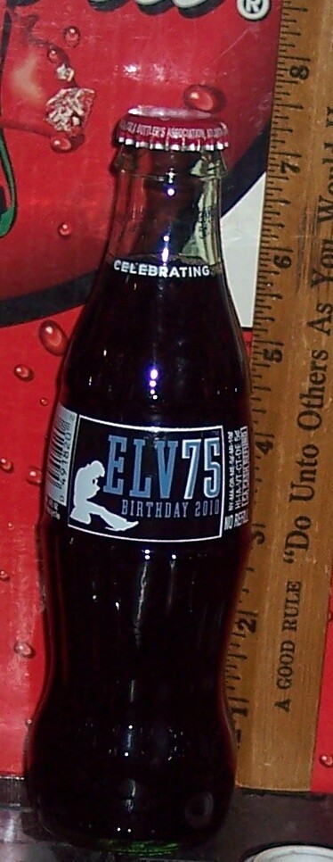 2010 COCA COLA CELEBRATES ELVIS PRESLEY'S 75TH 8 OUNCE GLASS COCA ...