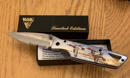 VINTAGE BUCK 175 FLYING DUCKS KNIFE NEVER USED IN BOX N16 | eBay