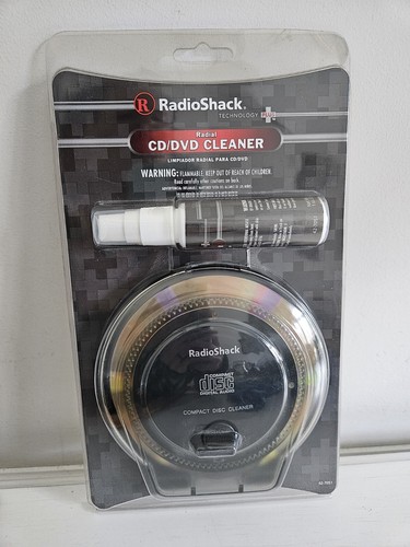 New (Old Stock) Radio Shack Radial CD DVD Cleaner Kit Sealed | eBay ...