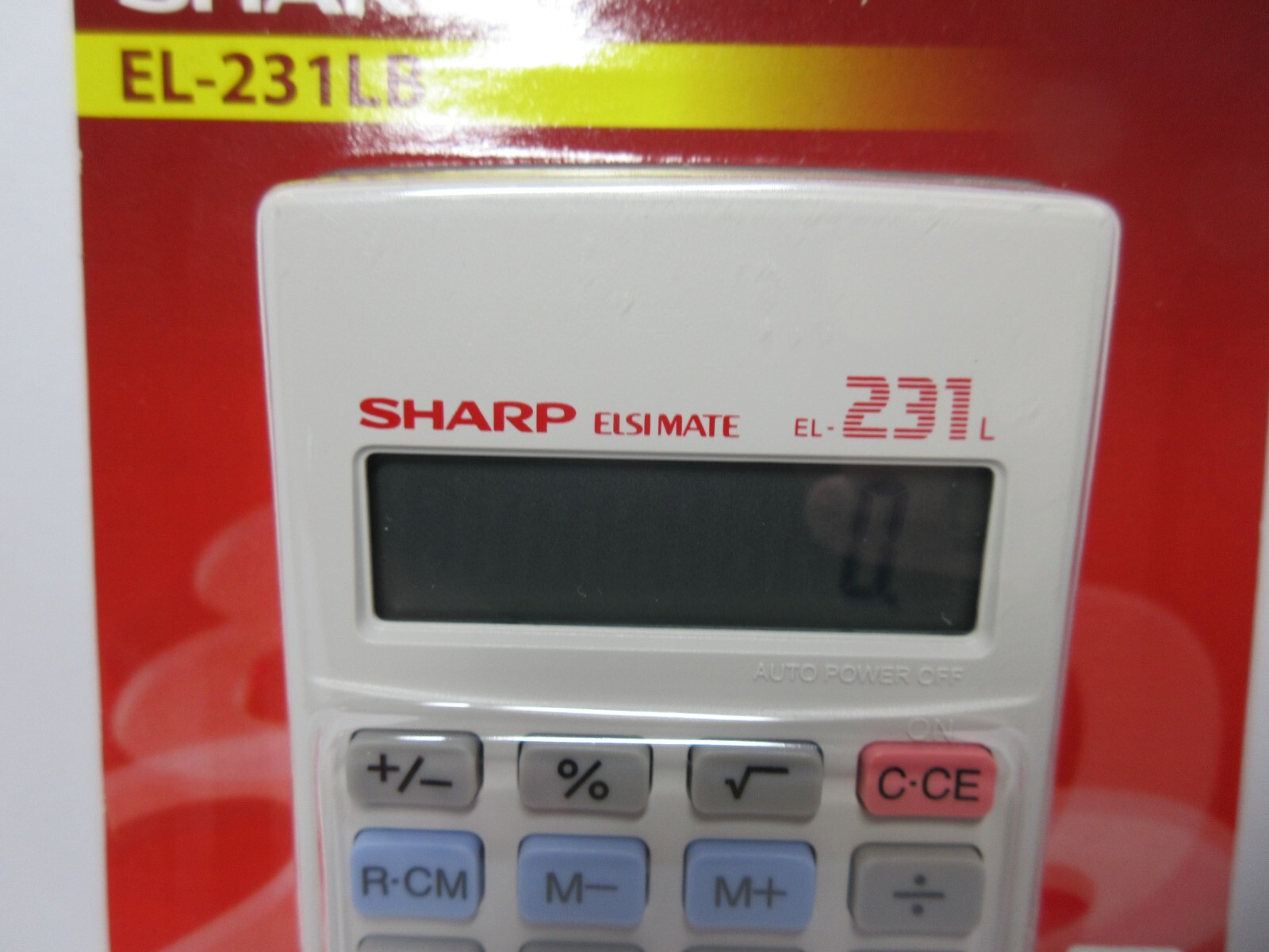 Sharp Basic Calculator 8 Digit Large Display Battery EL231LB | eBay ...